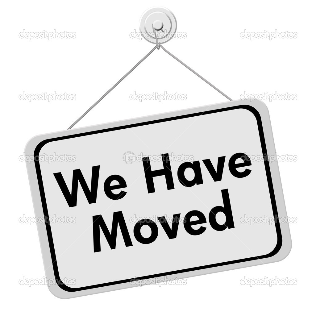 We Have Moved Sign Stock Photo by ©karenr 38352739