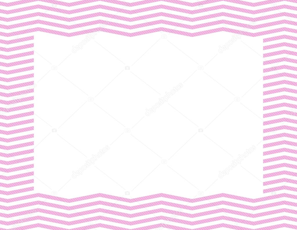 Pink Chevron Page Border