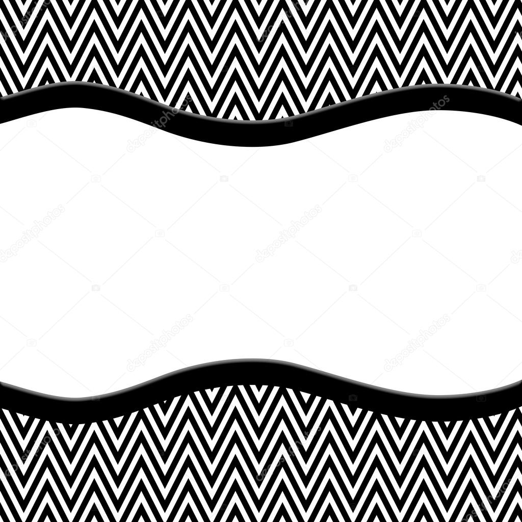 Black And White Chevron Frame