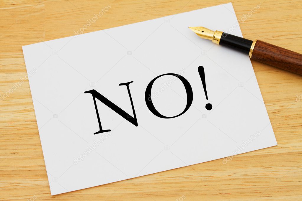 Diciendo No!: fotografía de stock © karenr #44544527 | Depositphotos