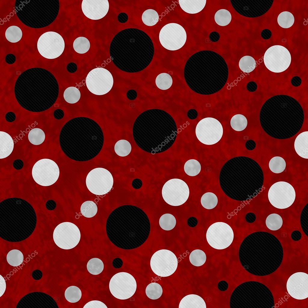 Red Black And White Polka Dot Backgrounds