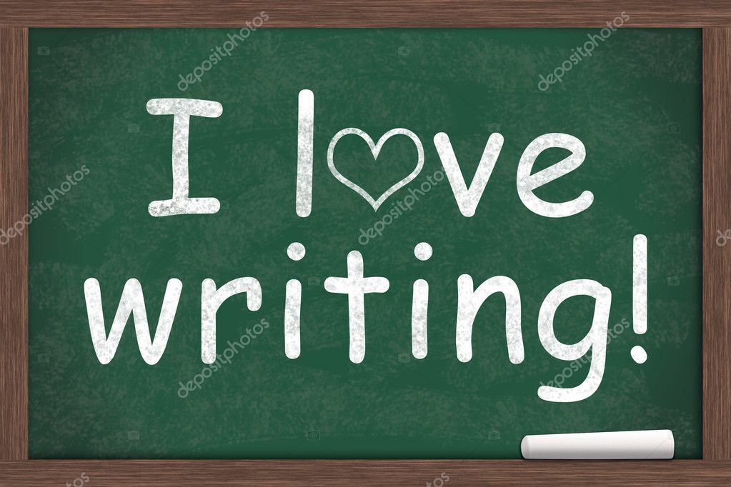 I Love Writing Clipart