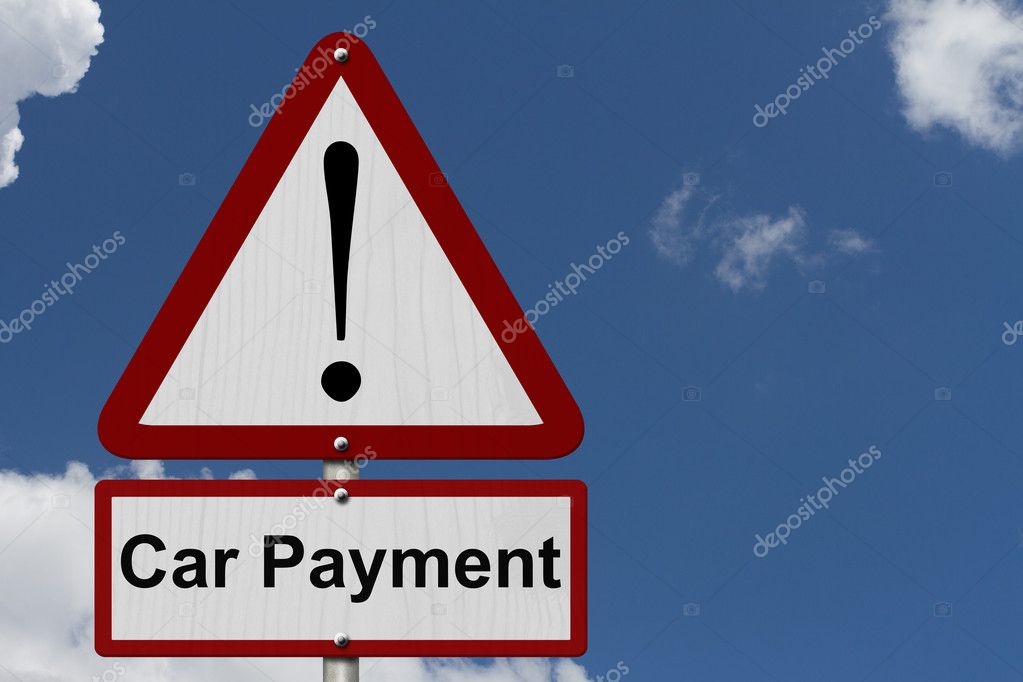 Car Payment Caution Sign Stock Photo by ©karenr 47091125