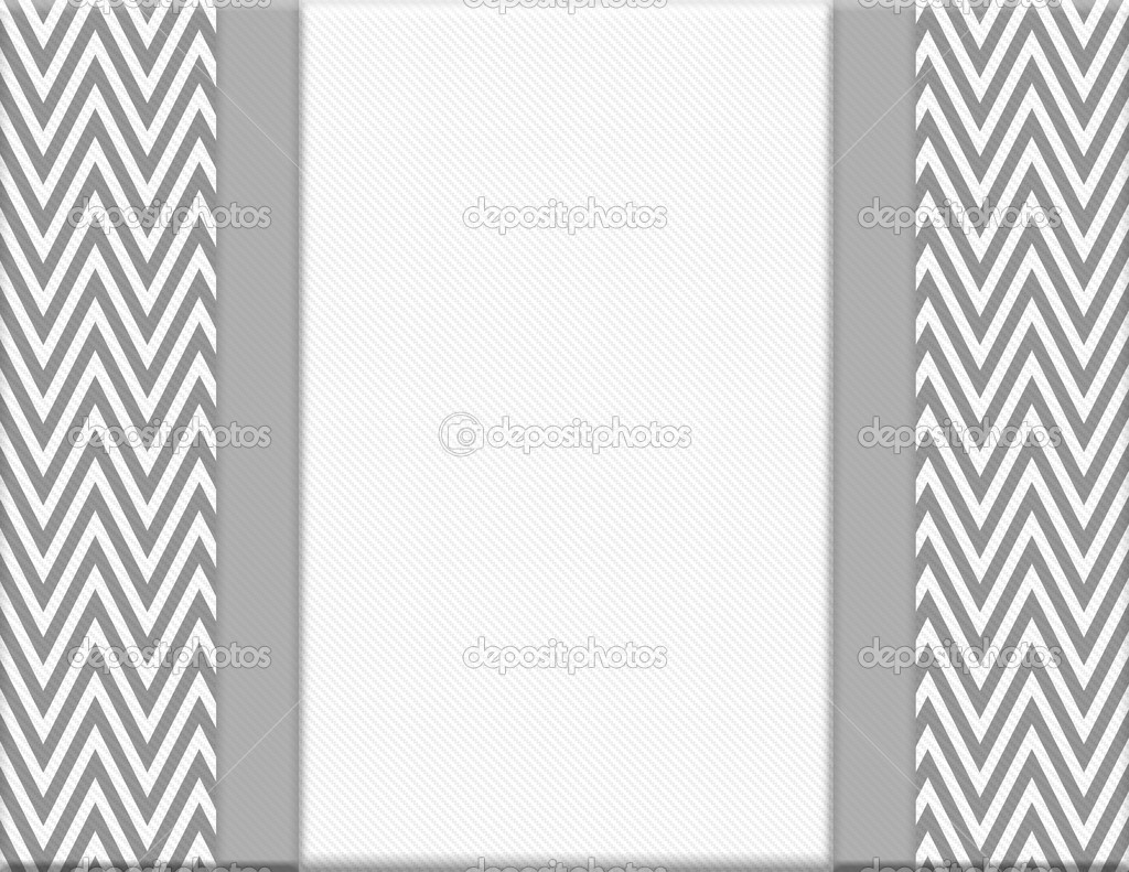 Gray And White Zig Zag Curtains