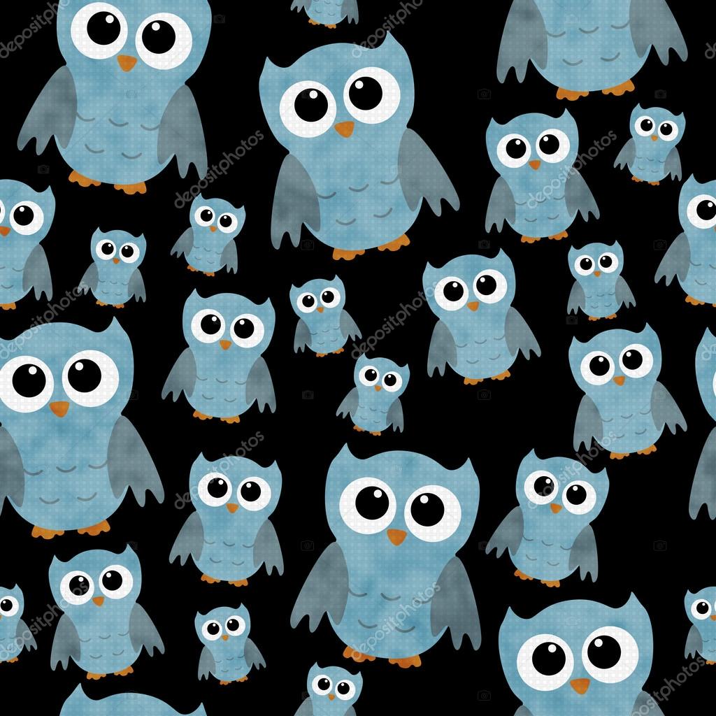 Blue Owl Fabric