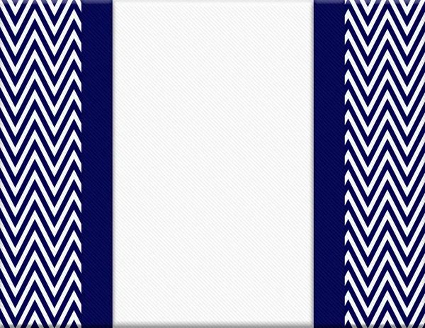 Navy Blue and White Chevron Zigzag Frame with Ribbon Background - Stock ...
