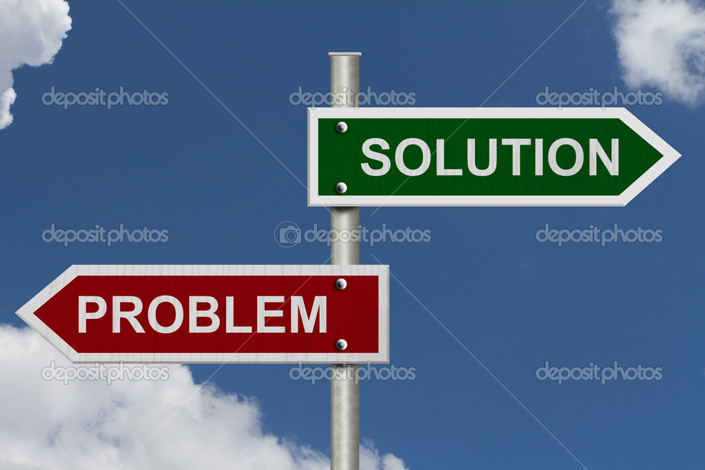Problem versus Solution Stock Photo by ©karenr 51488001