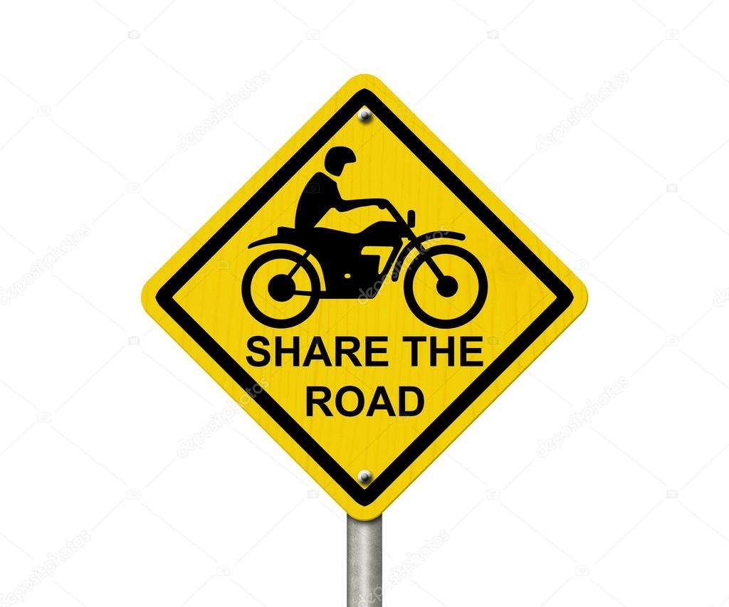 Share the Road Warning Sign Stock Photo by ©karenr 51578333