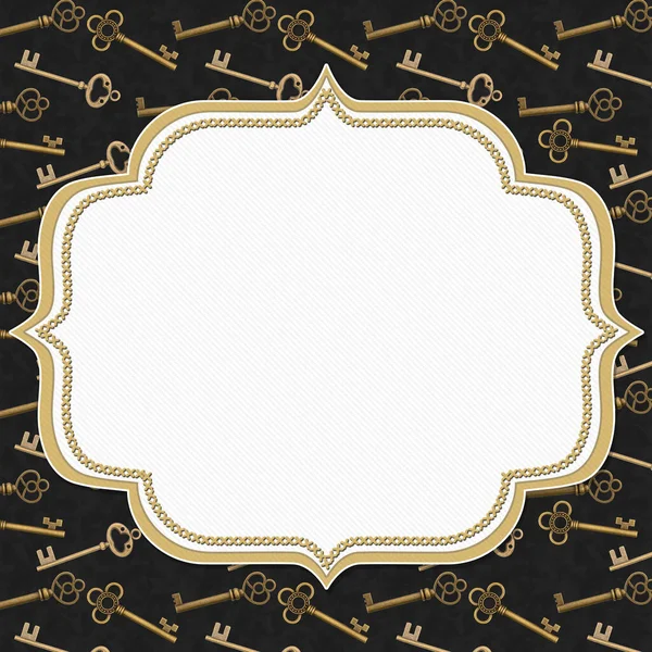 Skeleton key border Stock Photos, Royalty Free Skeleton key border ...