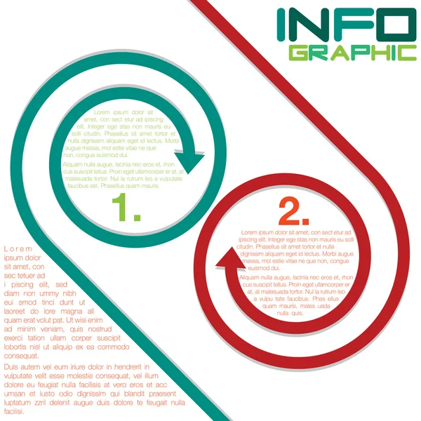 Bright infographic arrows — Stock Vector © piccola #32406215