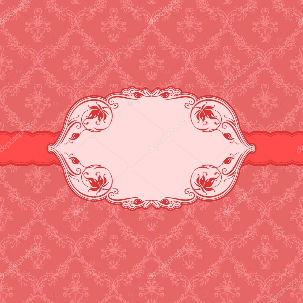 Template frame design for greeting card . Stock Vector Image by ©juli ...