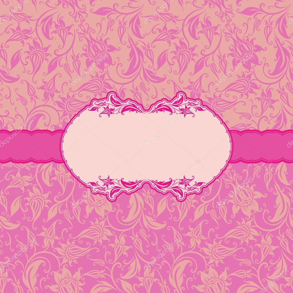 Template frame design for greeting card . Stock Vector by ©juli ...