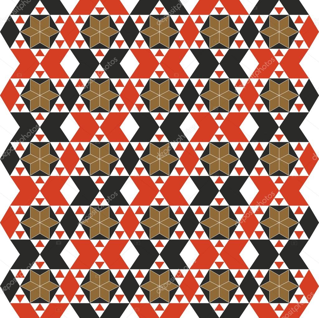 The geometric repeating patterns — Stock Vector © Zetta #12099625