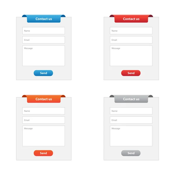 Contact form Stock Vectors, Royalty Free Contact form Illustrations ...
