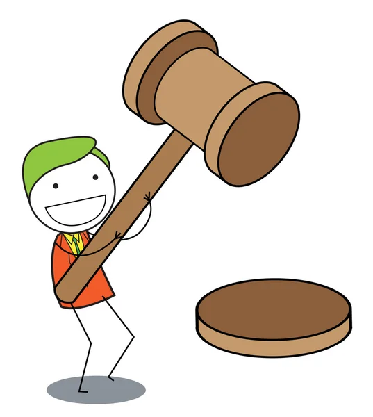 Man showing justice scale Stock Vector by ©redrockerz99 102340578