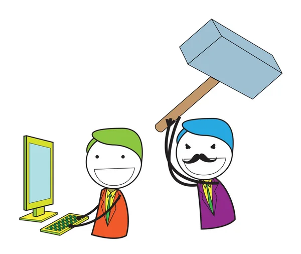 Hammer computer Vector Art Stock Images | Depositphotos