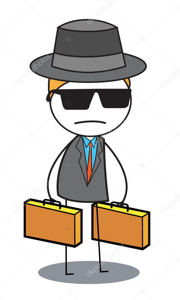 Hombre misterioso vector, gráfico vectorial © redrockerz99 imagen #27367629