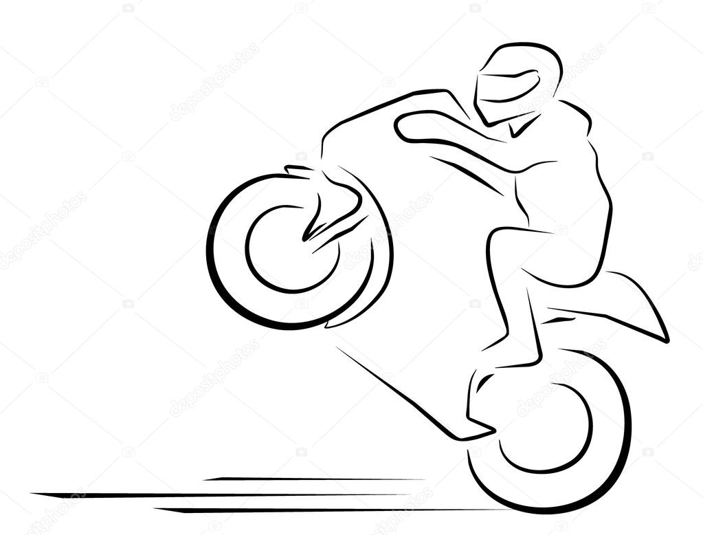 Vector illustration moto race symbol Stock Vector by ©redrockerz99 35383661