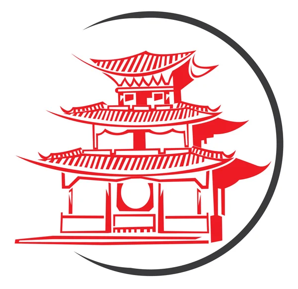 Chinese temple Vector Art Stock Images | Depositphotos