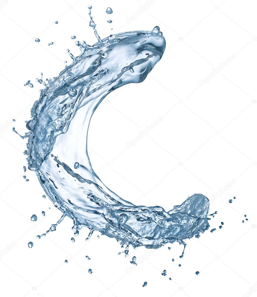 Water splashes letter C — Stock Photo © coffeemill #20085581