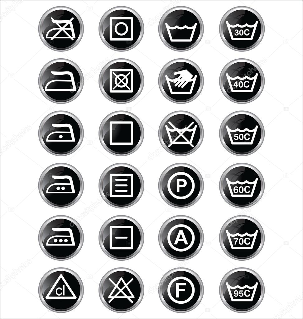 Washing signs — Stock Vector © creative-4m #12196353