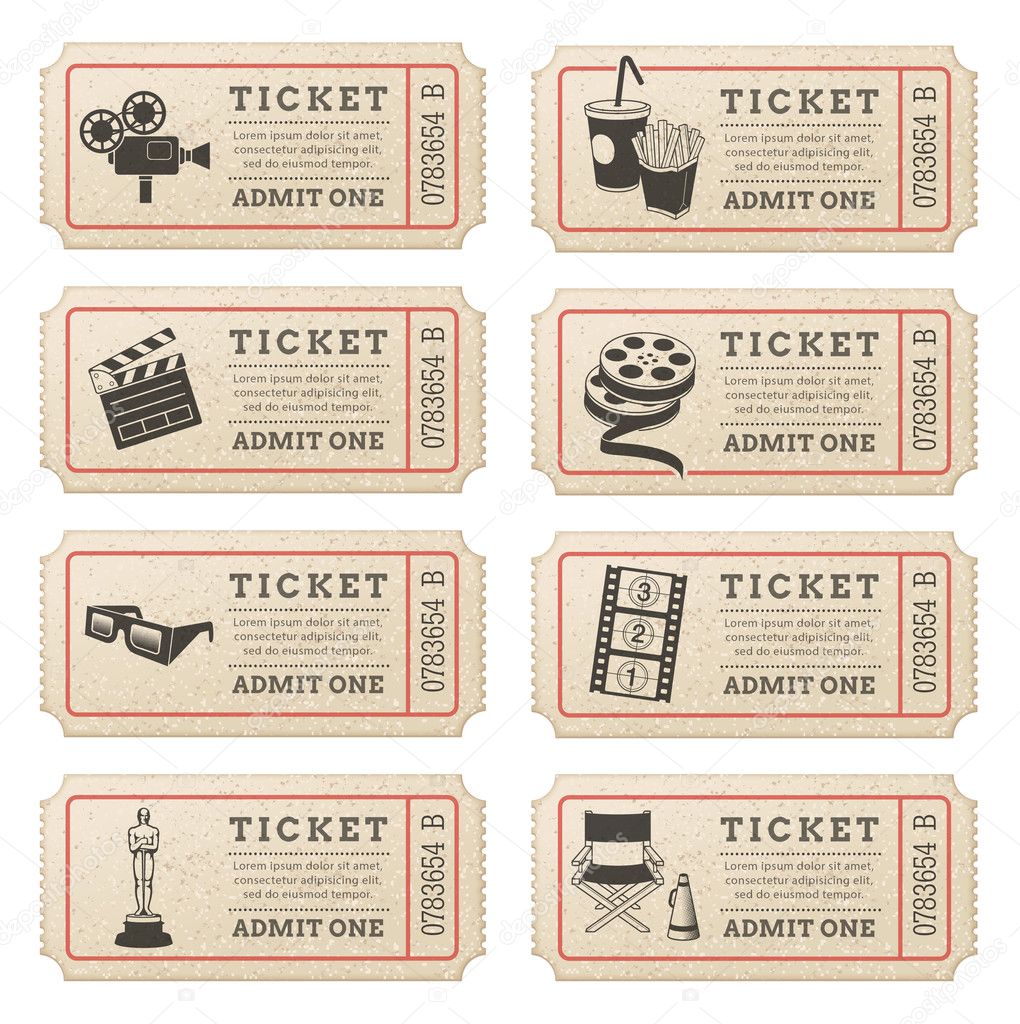 Plantilla De Entradas De Cine