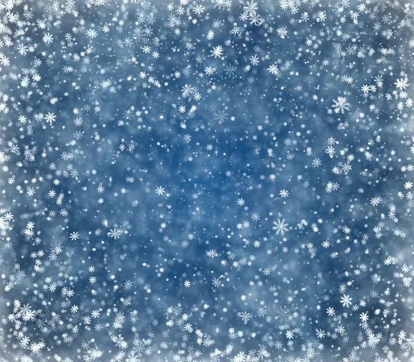 Falling snowflakes, snow background — Stock Photo © ilya7775 #17849693