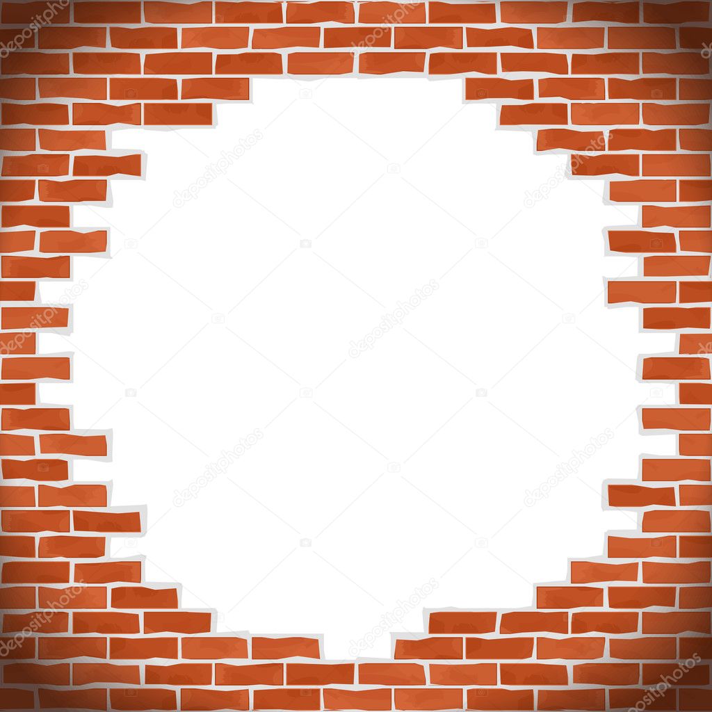 Broken Brick Wall — Stock Vector © human_306 #12121684 Broken Brick Wall — Stock Vector © human_306 #12121684