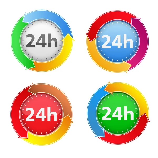 13,113,375 24 hour clock Vector Images | Depositphotos