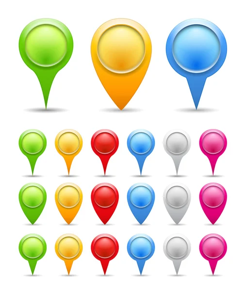 Map Markers with numbers Stock Vector Image by ©human_306 #13832299