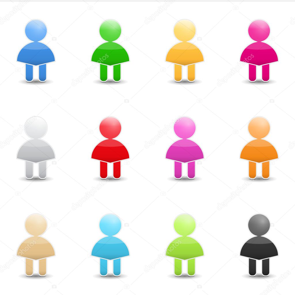 Vetor De Simbolo Humano