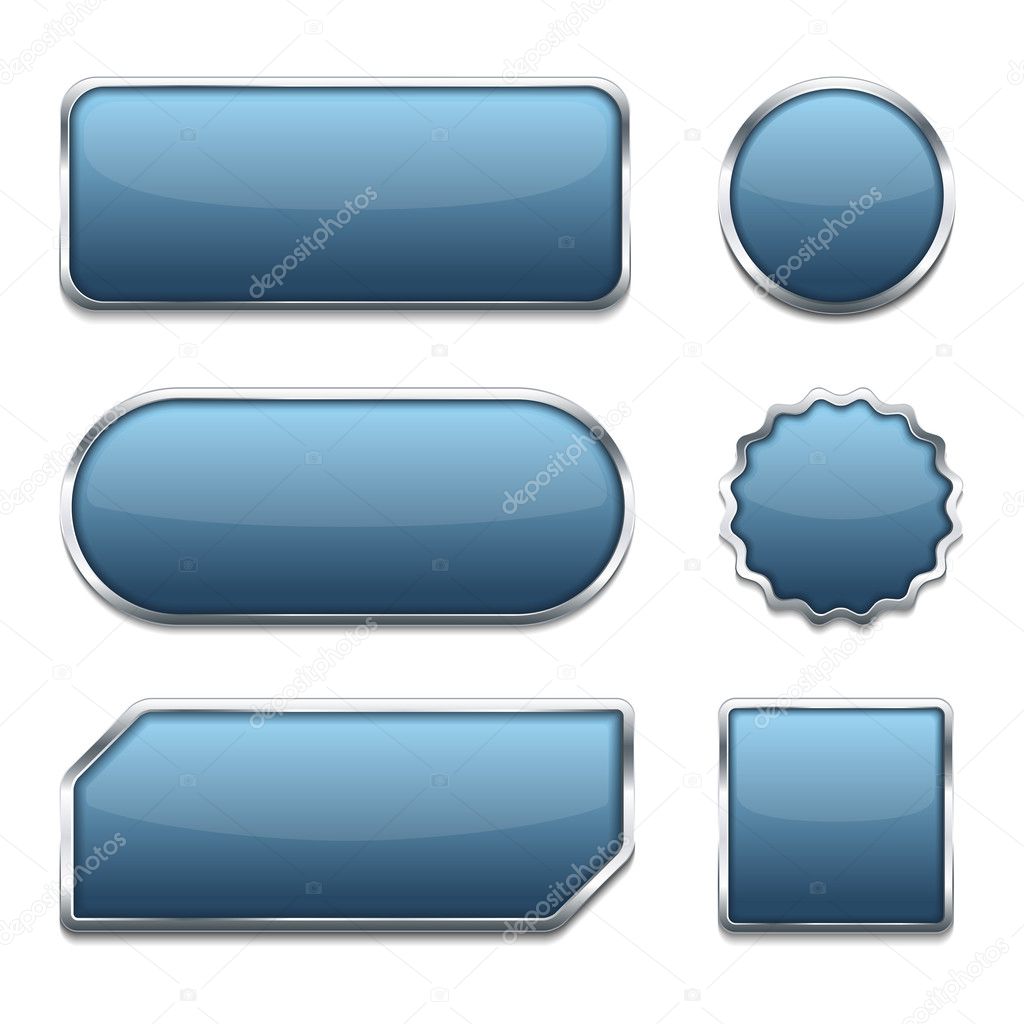 Blue Buttons Stock Vector Image by ©human_306 #27416791