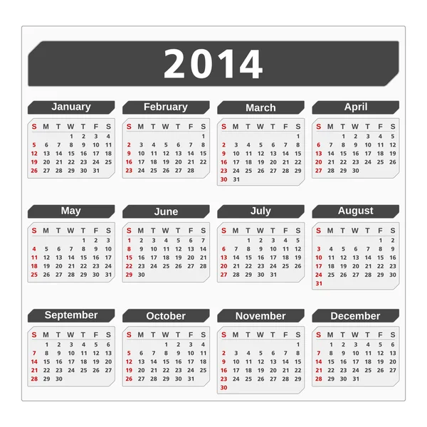 1,268 2014 calendar layout Vector Images | Depositphotos
