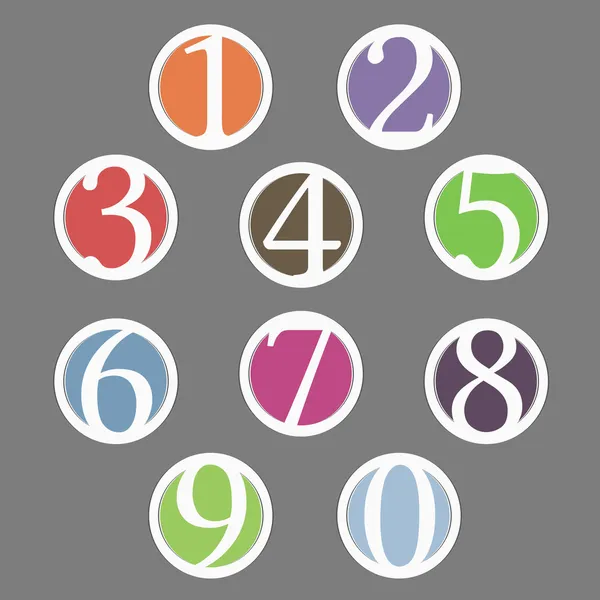 Numbers in circles Vector Art Stock Images | Depositphotos