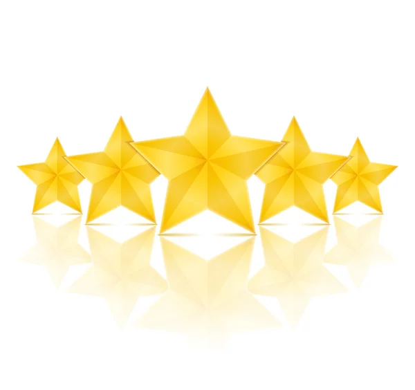Five gold stars Stock Vectors, Royalty Free Five gold stars ...