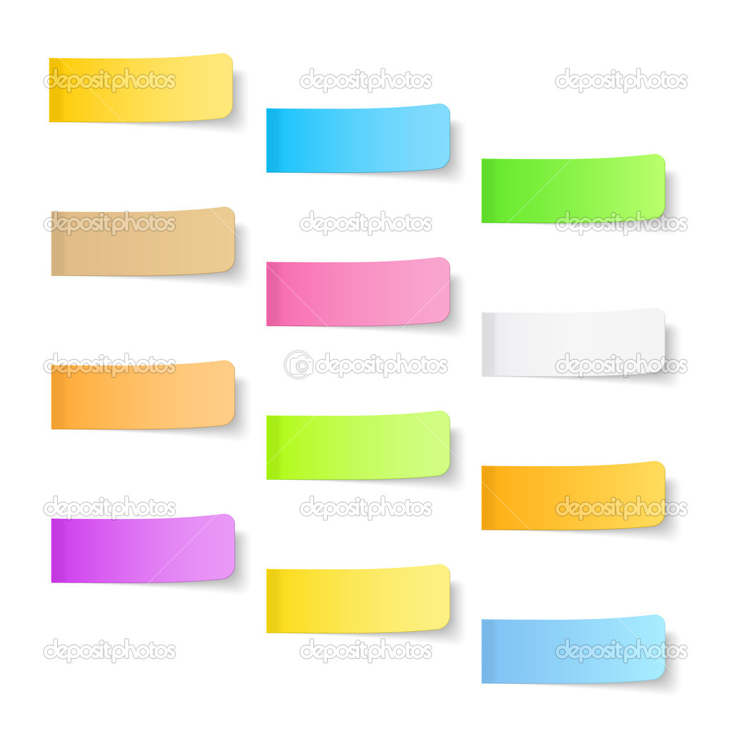 Sticky Papers Stock Vector Image by ©human_306 #42467909
