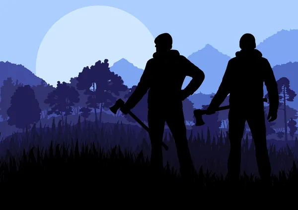 ᐈ Logger silhouette stock vectors, Royalty Free logger illustrations ...