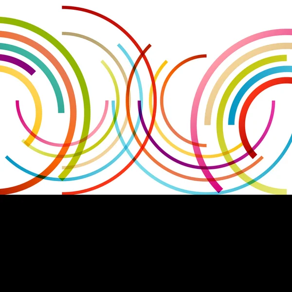 Color circle round ellipse lines waves colorful mosaic abstract Stock ...