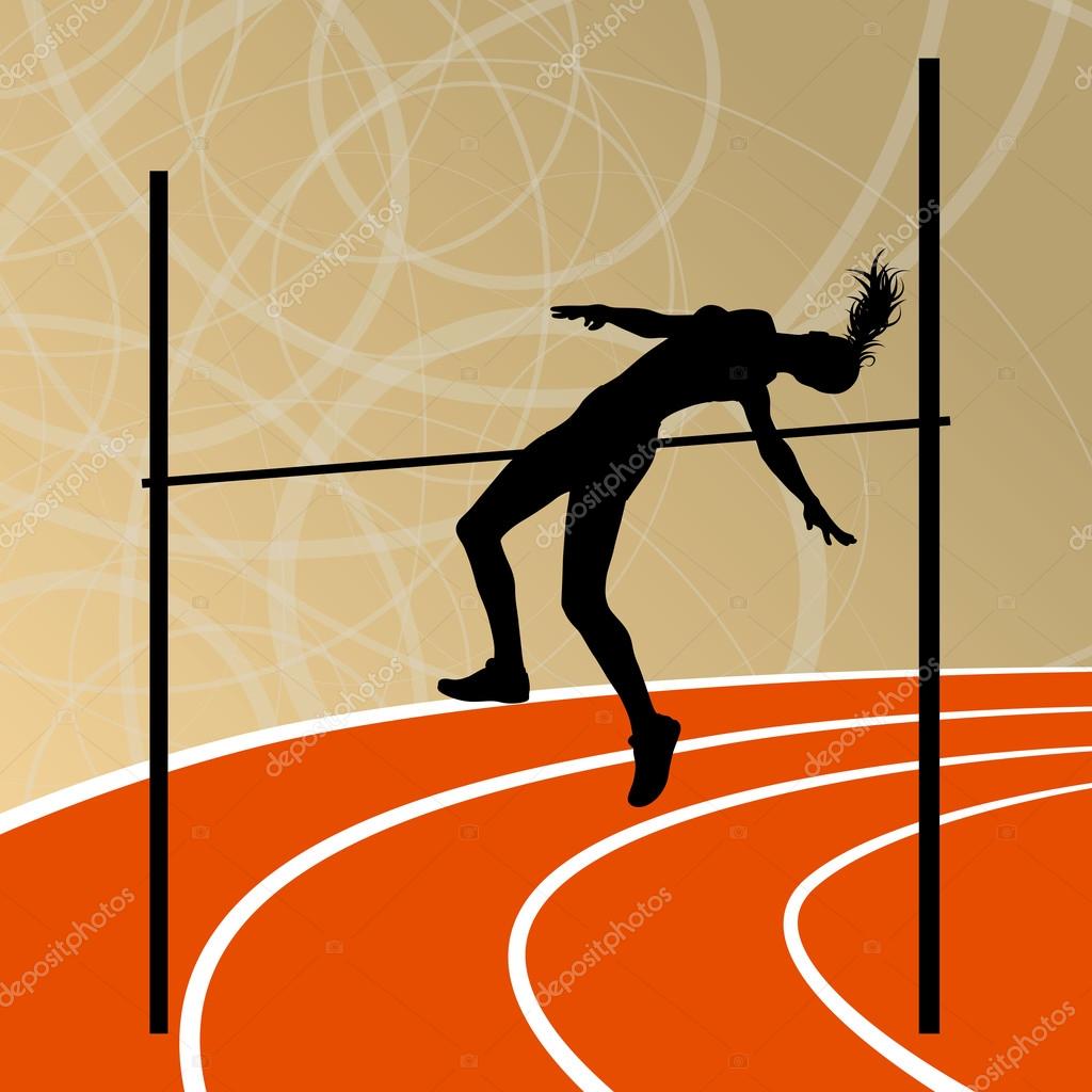 High Jump Silhouette Vector Illustration Vector & Photo (Free Trial)