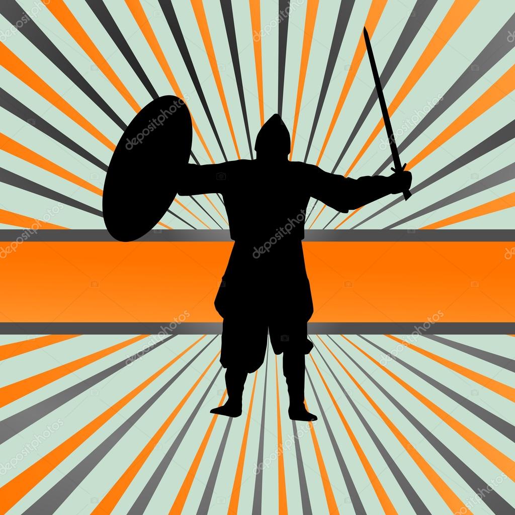 Medieval knight, warrior vector background Stock Vector Image by ...
