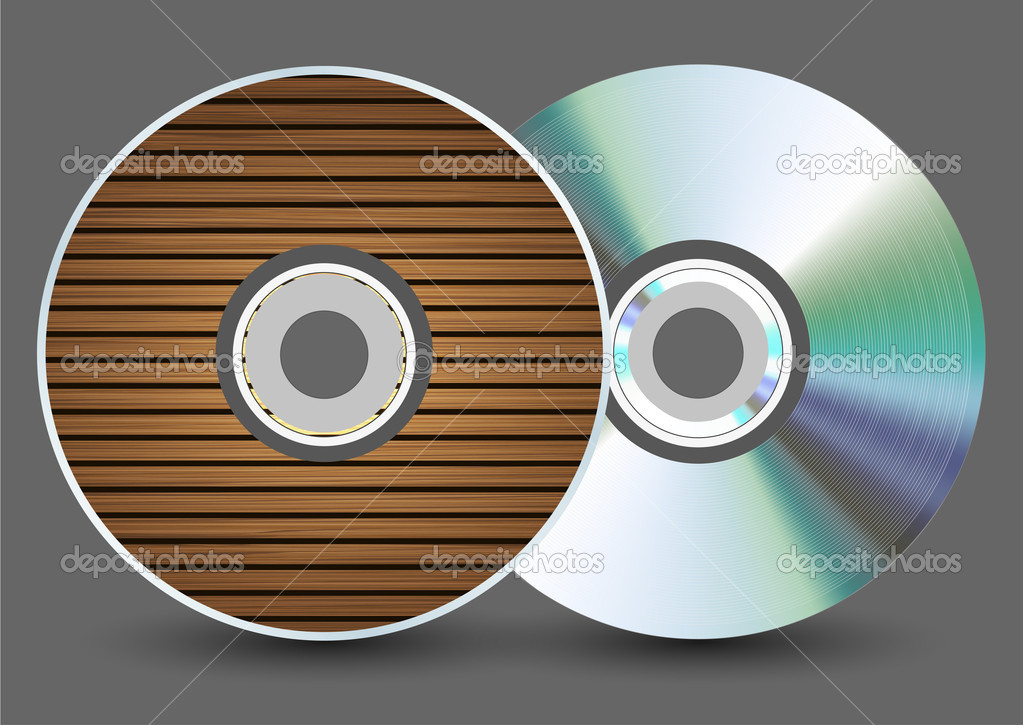 Vector disk on gray background. Eps10 Stock Vector Image by ©trambo ...