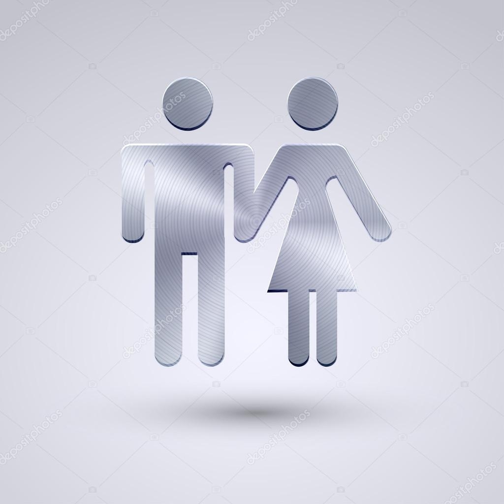 Full metal icon on blue background Stock Vector Image by ©trambo #36877935