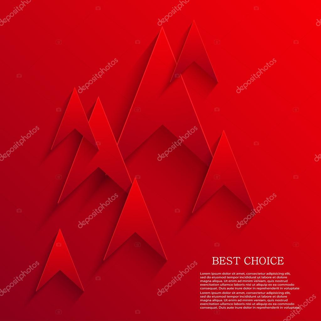 Vector modern red arrows background. Eps 10 Stock Vector Image by ...