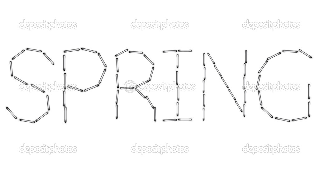 Vector modern spring word on white background Stock Vector by ©trambo ...