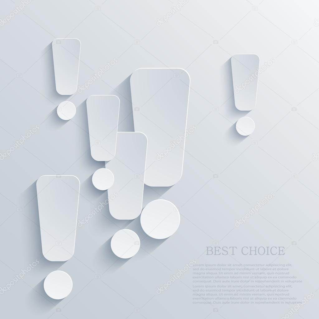 Vector modern exclamation mark background. Eps 10 Stock Vector Image by ...
