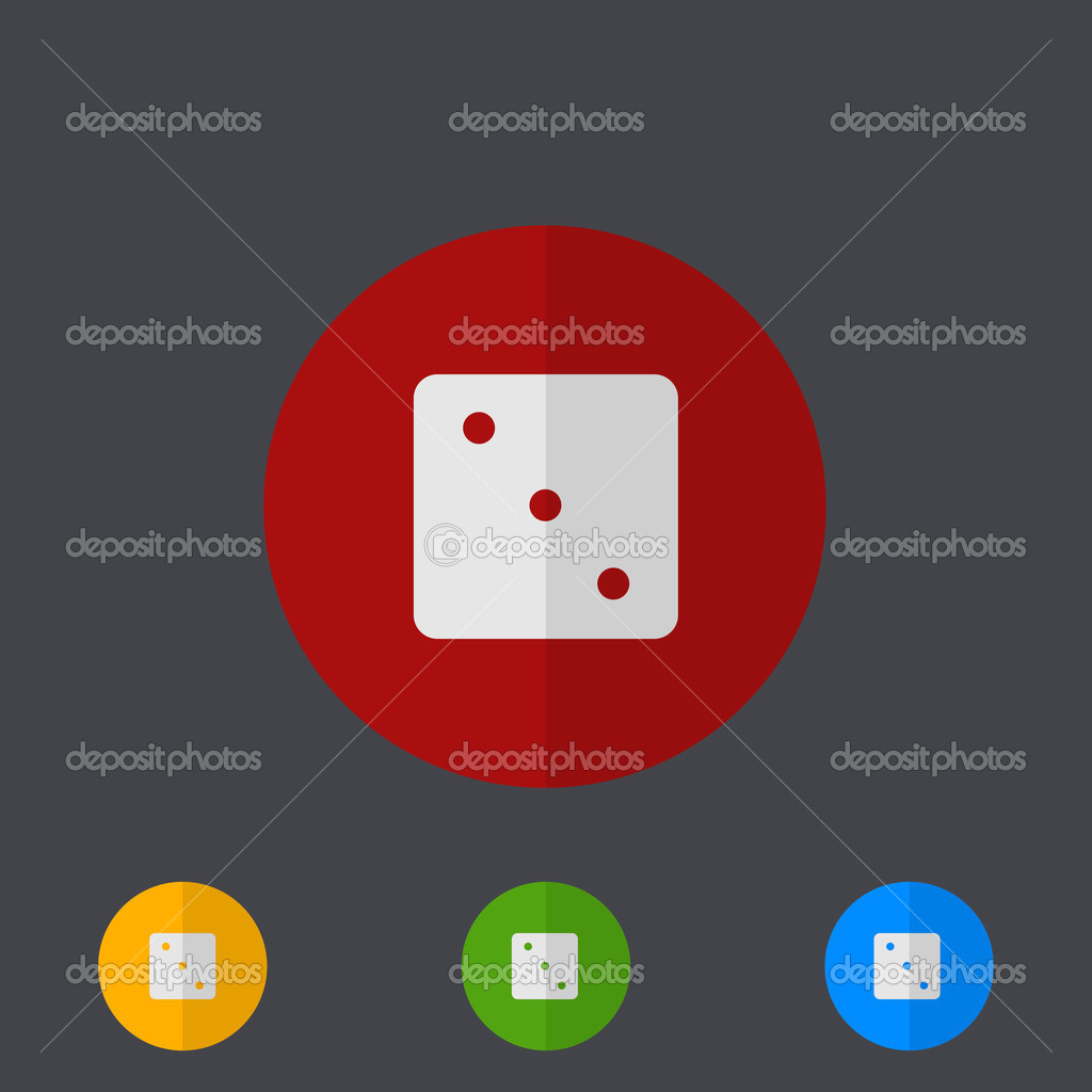 Vector modern circle icons set on gray Stock Vector by ©trambo 44521957