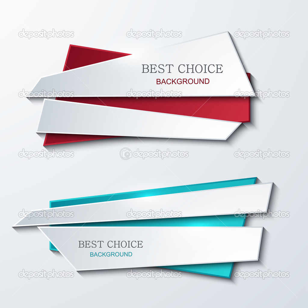 Vector moder banners element design. Stock Vector by ©trambo 48308639
