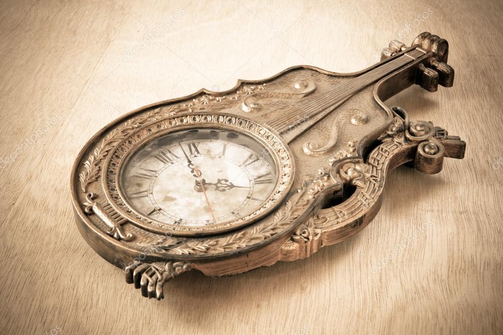 Antique gold clock — Stock Photo © WitthayaP #12395803