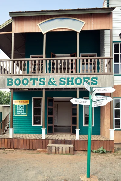 Boots house in Wild West style - Stock Image - Everypixel