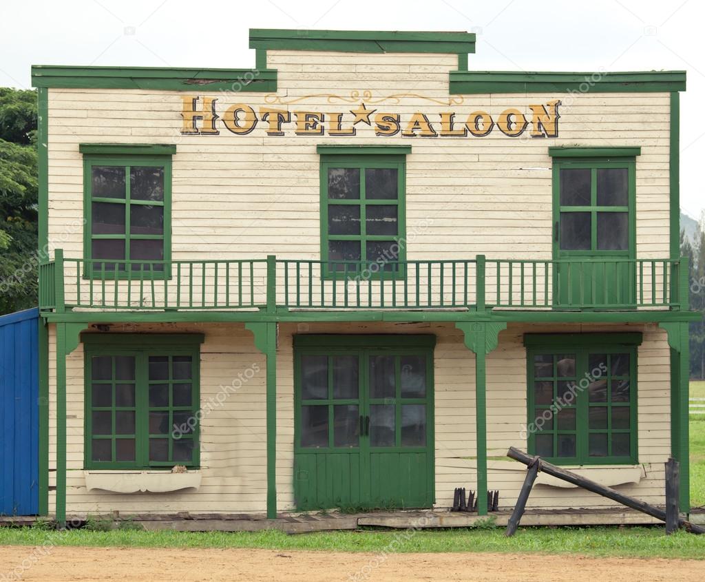 Saloon in Wild West style — Stock Editorial Photo © WitthayaP #18702045